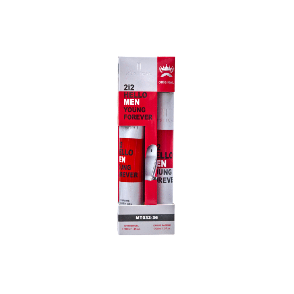 Combo 2 En 1 Crema perfuma Con Perfume 212 Hello Men Young Forever ...