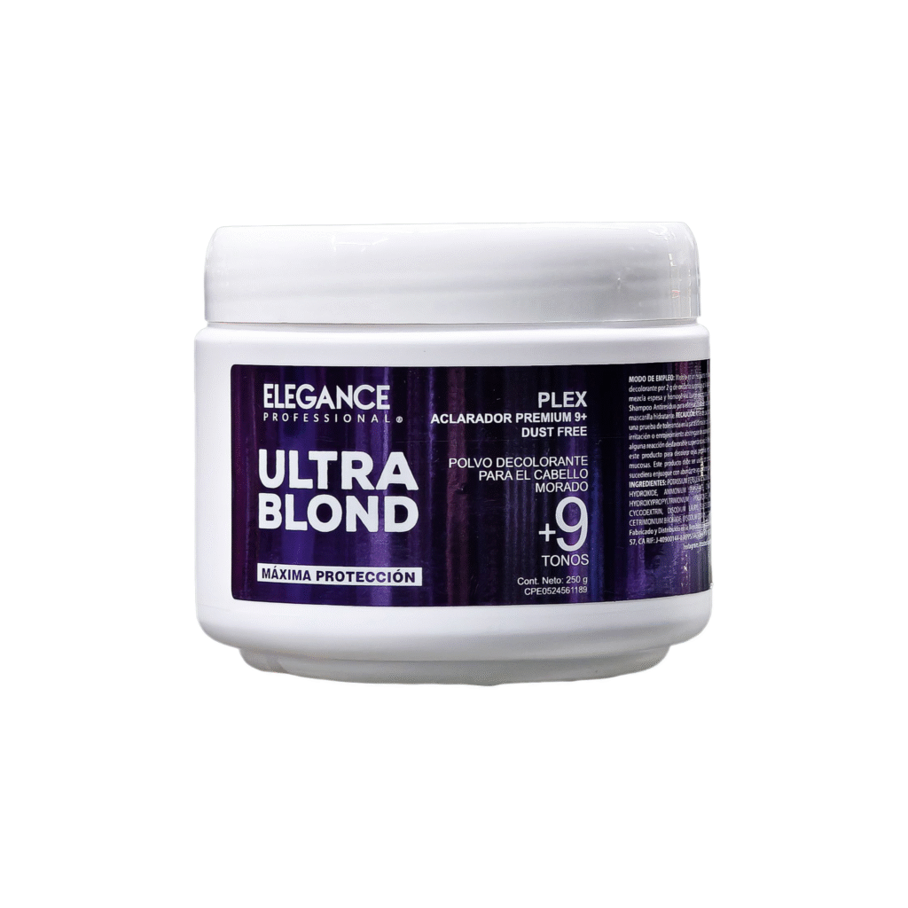 Polvo Decolorante Ultra Blonde +9 Plex Elegance 100g | CBC Belleza Center
